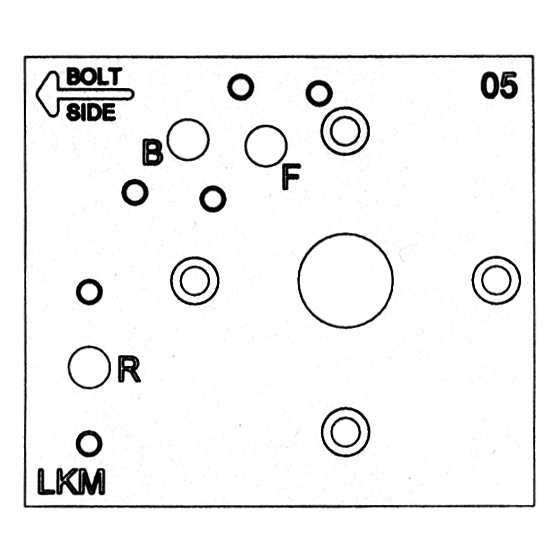 Mechanical Lock Drill Template, Mosler 302 - Zieh-Fix.com