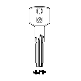 Silca dimple key blank CS62 for CISA - Zieh-Fix.com