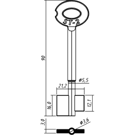 Tresorrohling ST2 für STUV - Zieh-Fix.com